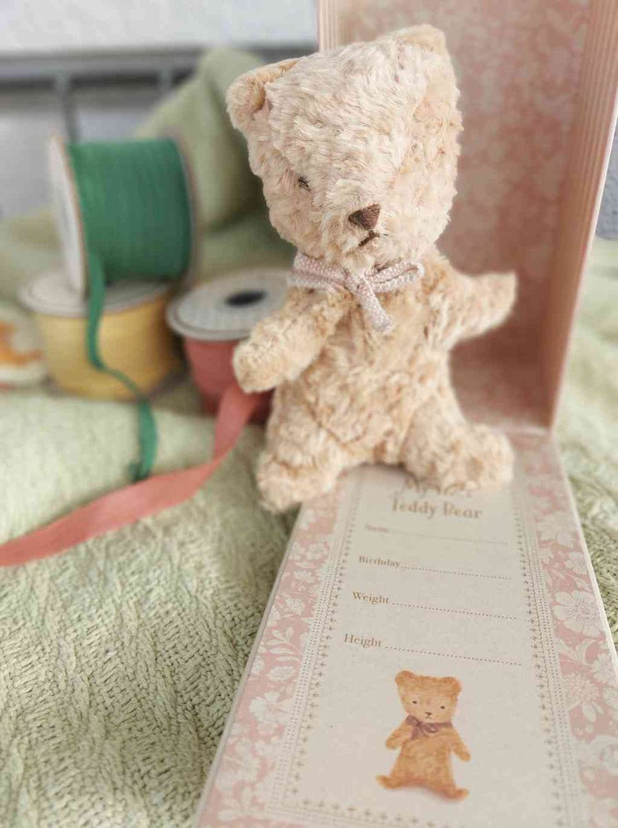 Maileg Teddy rosa | Mein erster Teddybär | Geburtsgeschenk Kuscheltier ...