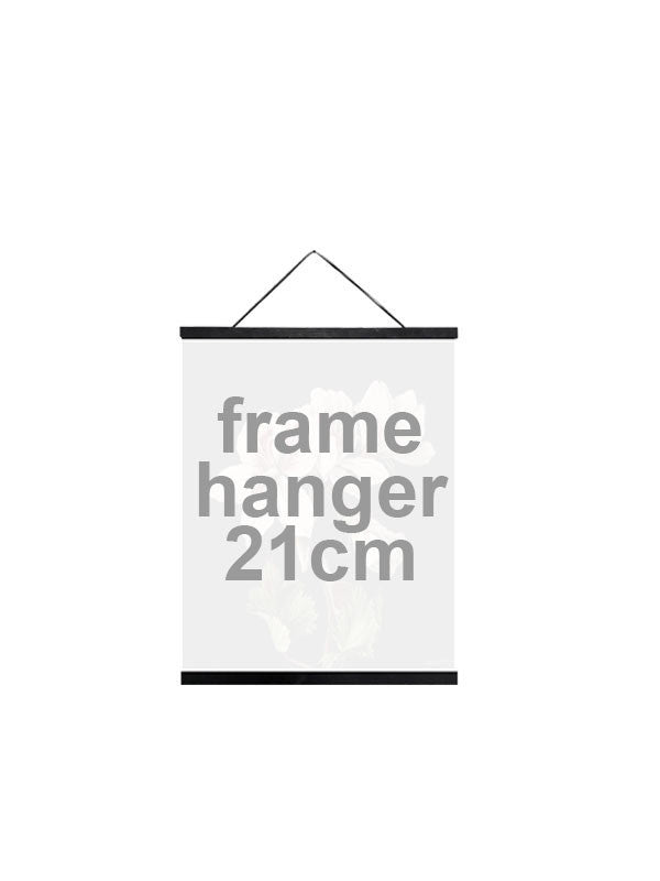 POSTERHALTER Bildschiene PLAKATHÄNGER Holz schwarz 21 cm VANILLA FLY ...