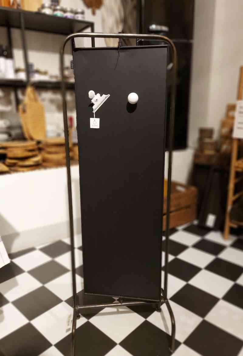 Ib Laursen Tafel Standtafel groß MENUE BOARD drehbar | Metall schwarz ...